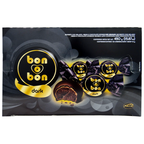 Bon-O-Bon Dark Chocolate Bite 15.87oz (450g) - Peimco